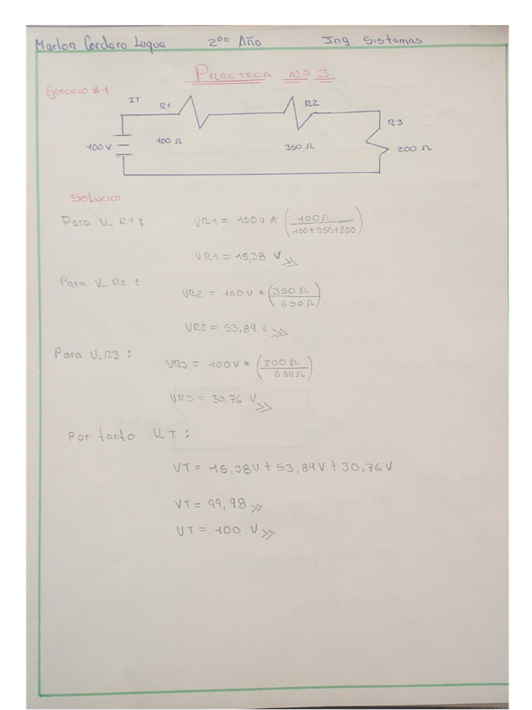 Practica 3 Electronica Marlon Cordero Luque | PDF