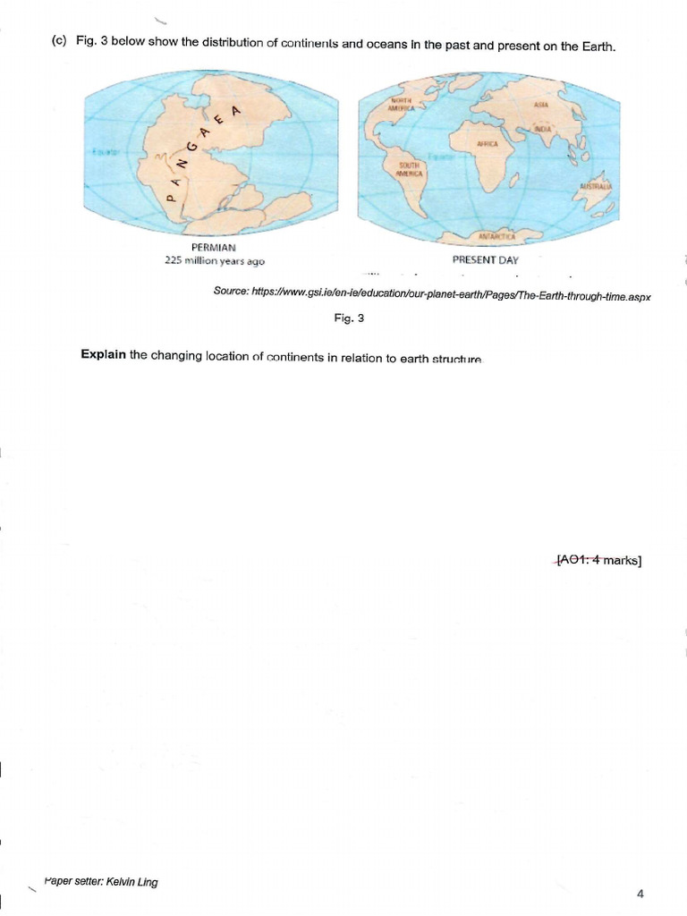 G6 Geography 1st Module Test 2425 - 3 | PDF