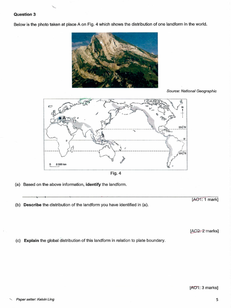 G6 Geography 1st Module Test 2425 - 4 | PDF