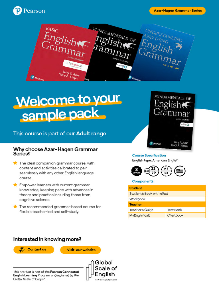 Welcome To Azar-Hagen Grammar Series | PDF
