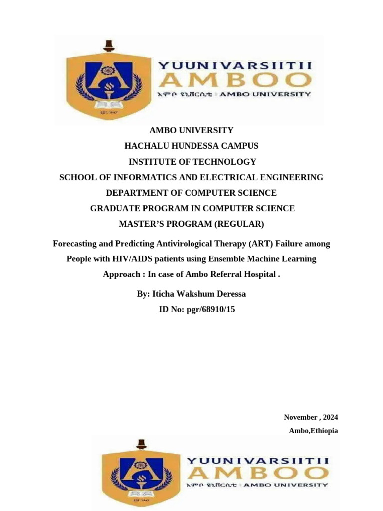 eticha new file | PDF | Management Of Hiv/Aids | Hiv/Aids