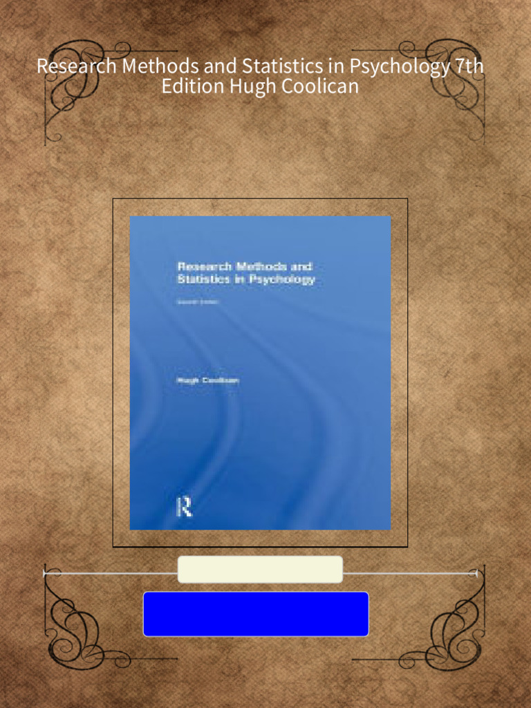 Research Methods and Statistics in Psychology 7th Edition Hugh Coolican ...