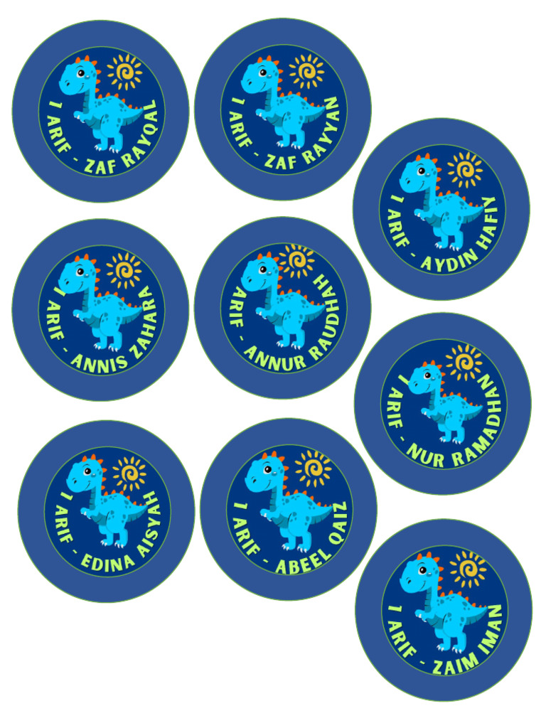 button batch template dah siap dinaor | PDF