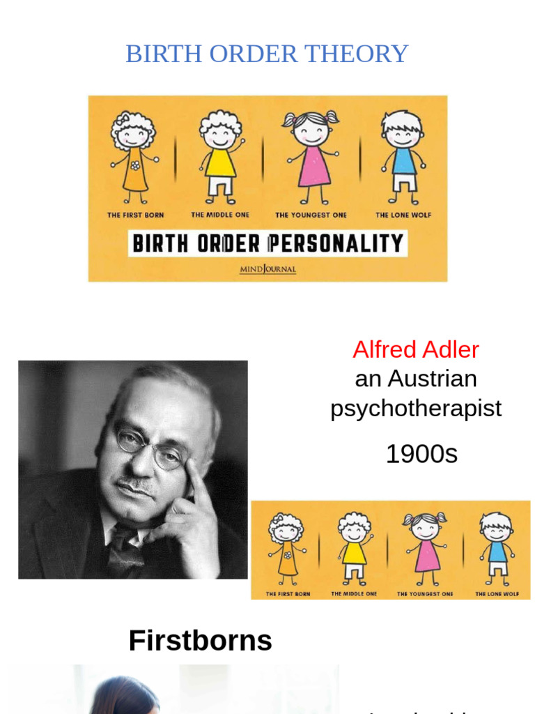 Birth Order Theory by Alfred Adler | PDF