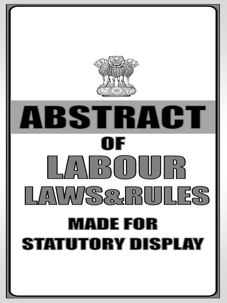 Statutory Display Material | PDF | Employment | Fine (Penalty)