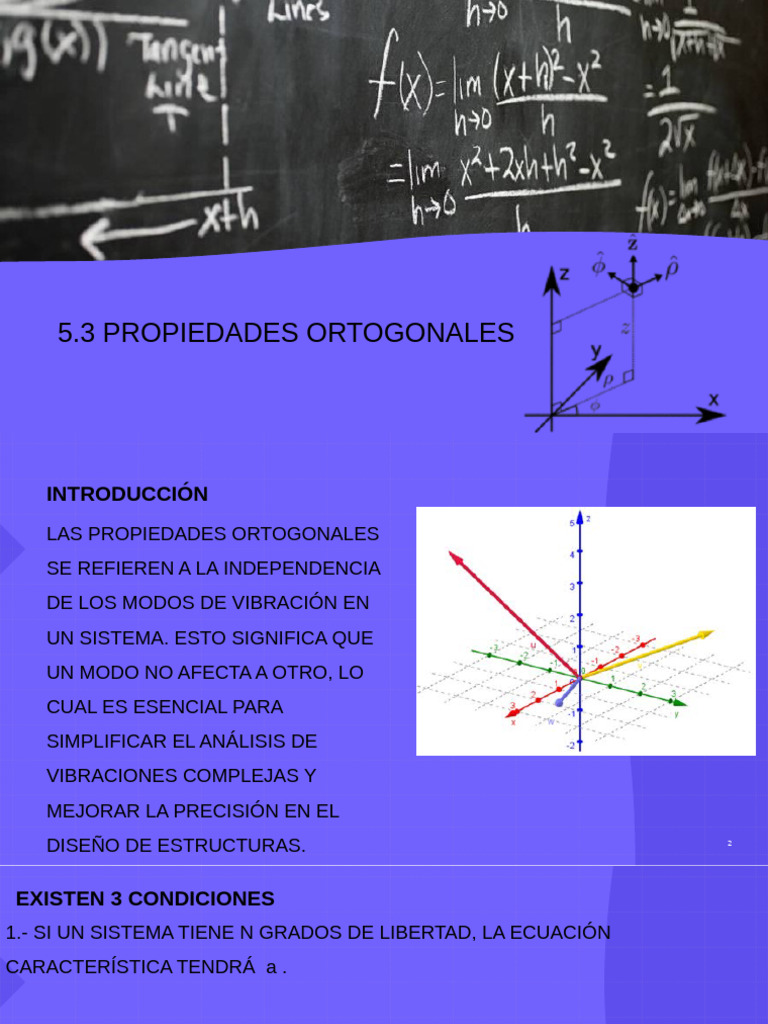 Propiedades De Ortogonalidad En Vibraciones Pdf Vector Euclidiano