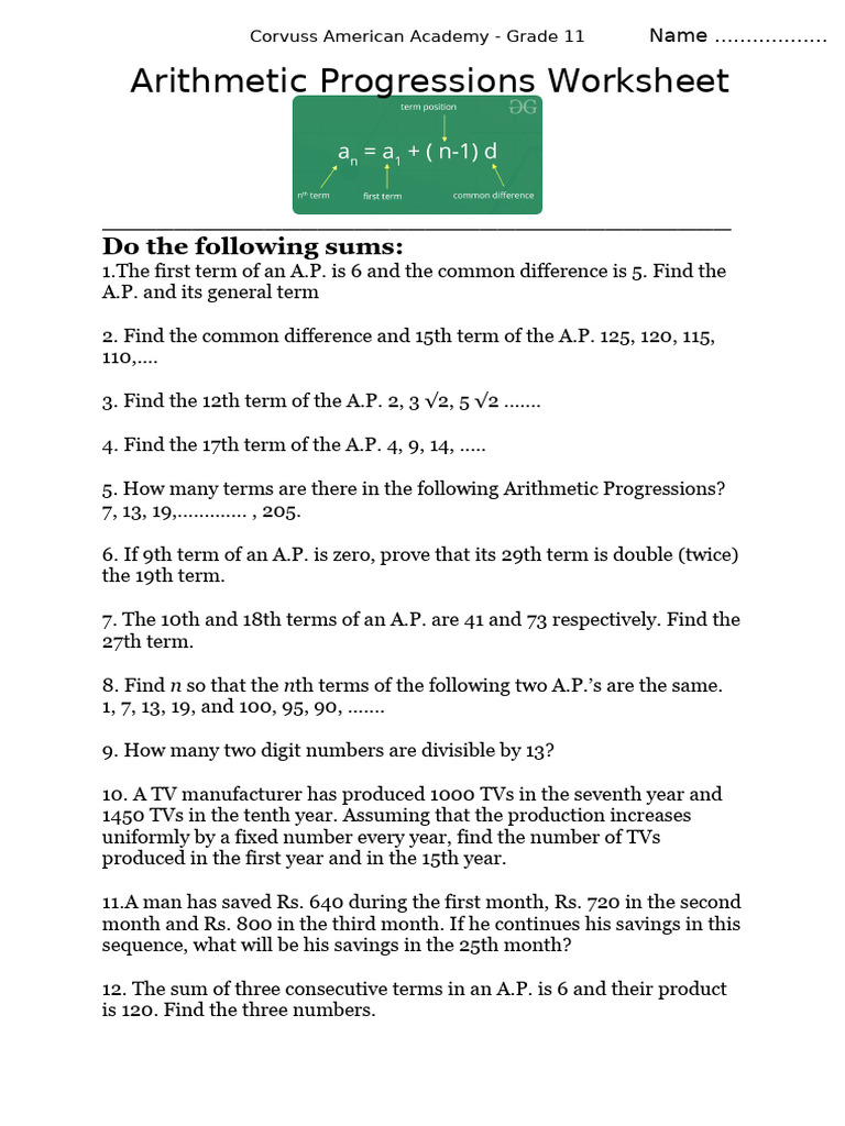 Quadratic Equations Worksheet | PDF