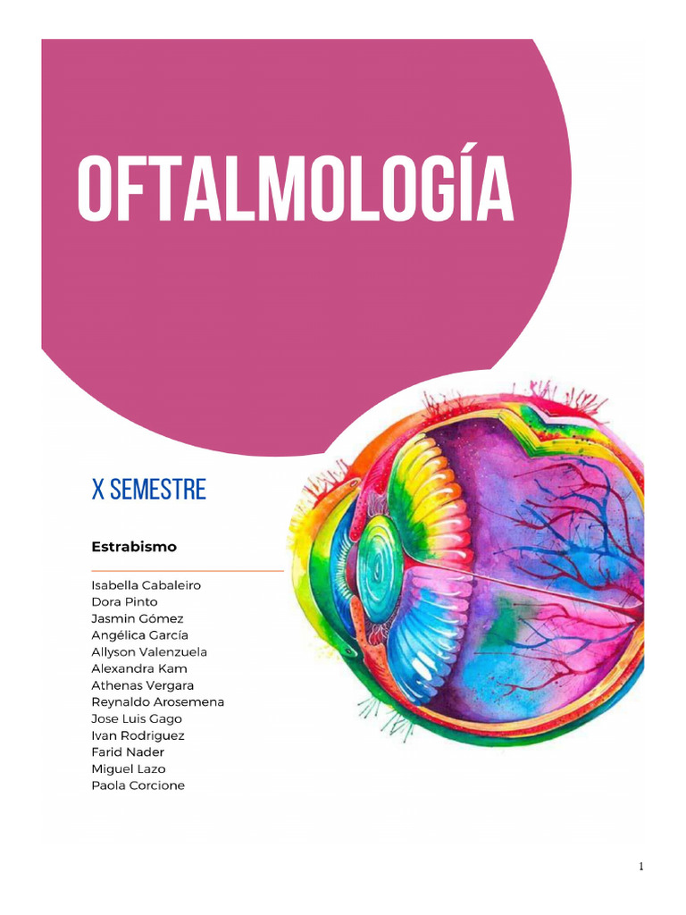 Estrabismo: Causas y Adaptaciones Visuales | PDF | Percepción visual | Ojo