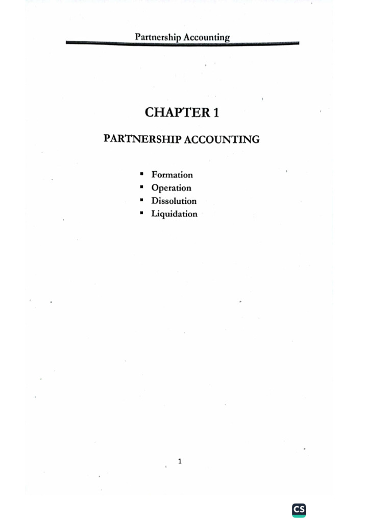Partnership Accounting - Practice Test | PDF
