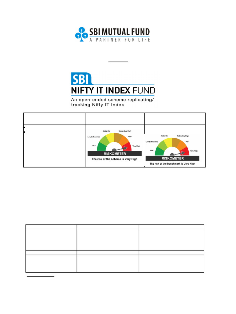 Sid Sbi Nifty It Index Fund | PDF | Repurchase Agreement | Investing