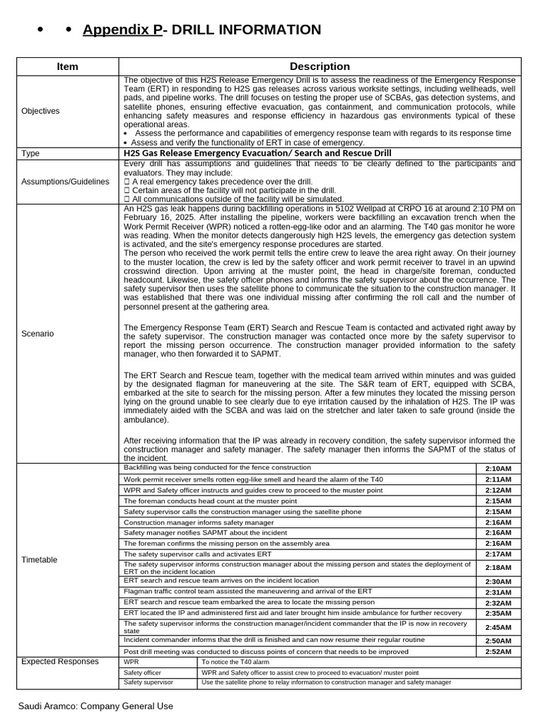 AutoRecovery Save of H2S Gas Release Emergency Evacuation Search and ...