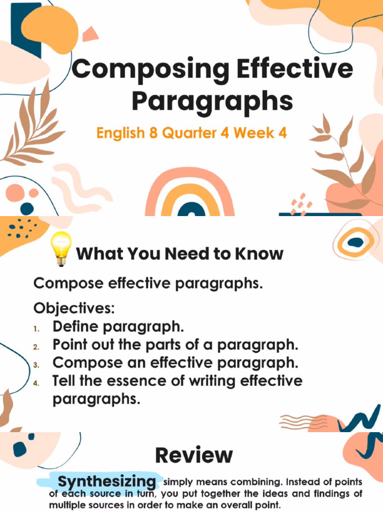 in Composing A Paragraph | PDF