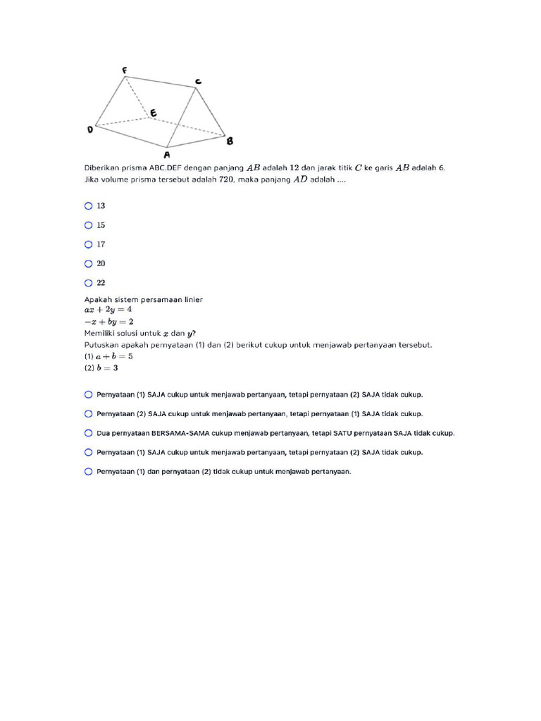 Kuantitatif UTBK | PDF