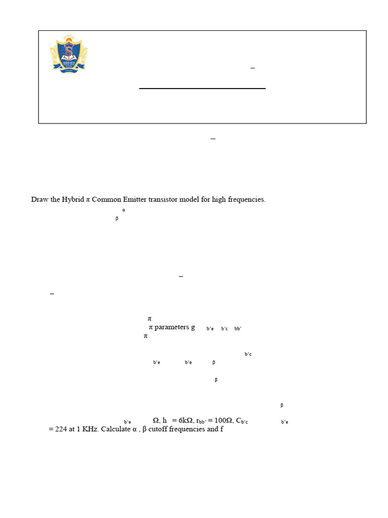 18EC0407 Analog Circuits | PDF | Amplifier | Electronic Oscillator