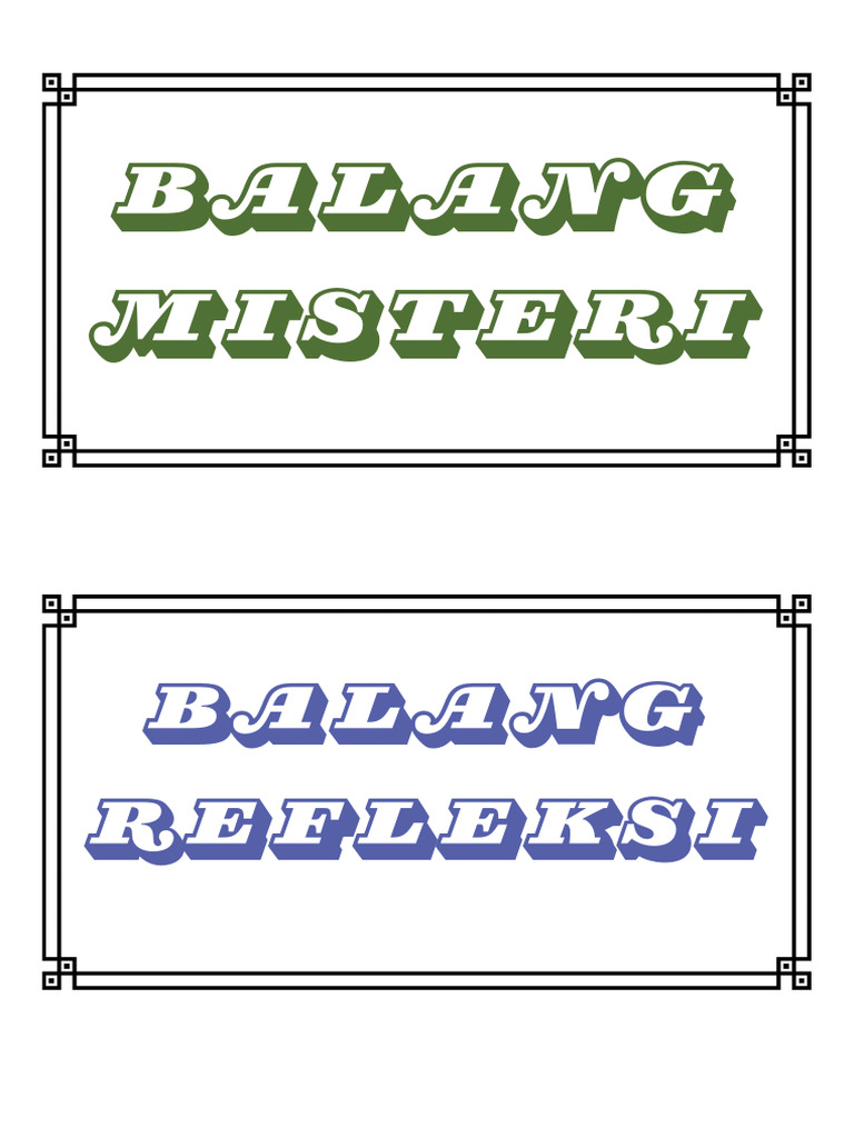 Balang Misteri | PDF