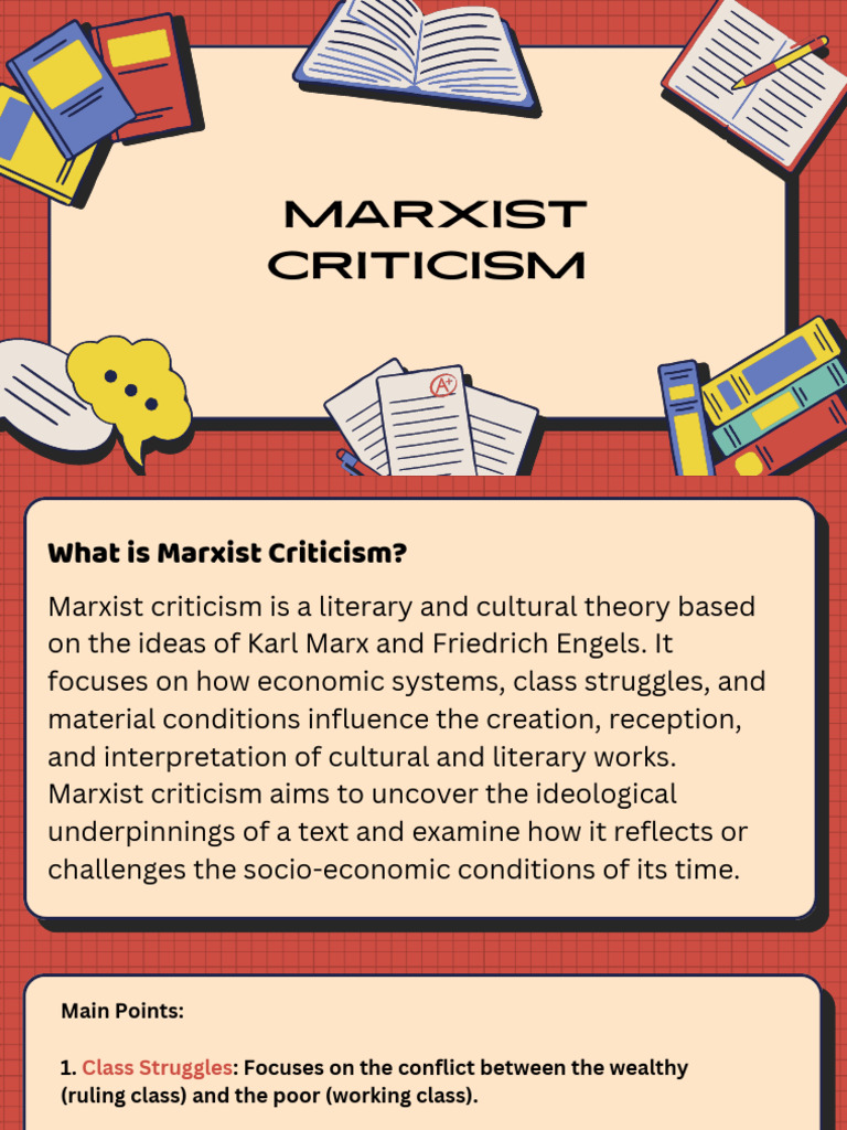 Marxist Criticism Explained | PDF | Marxism | Political Science