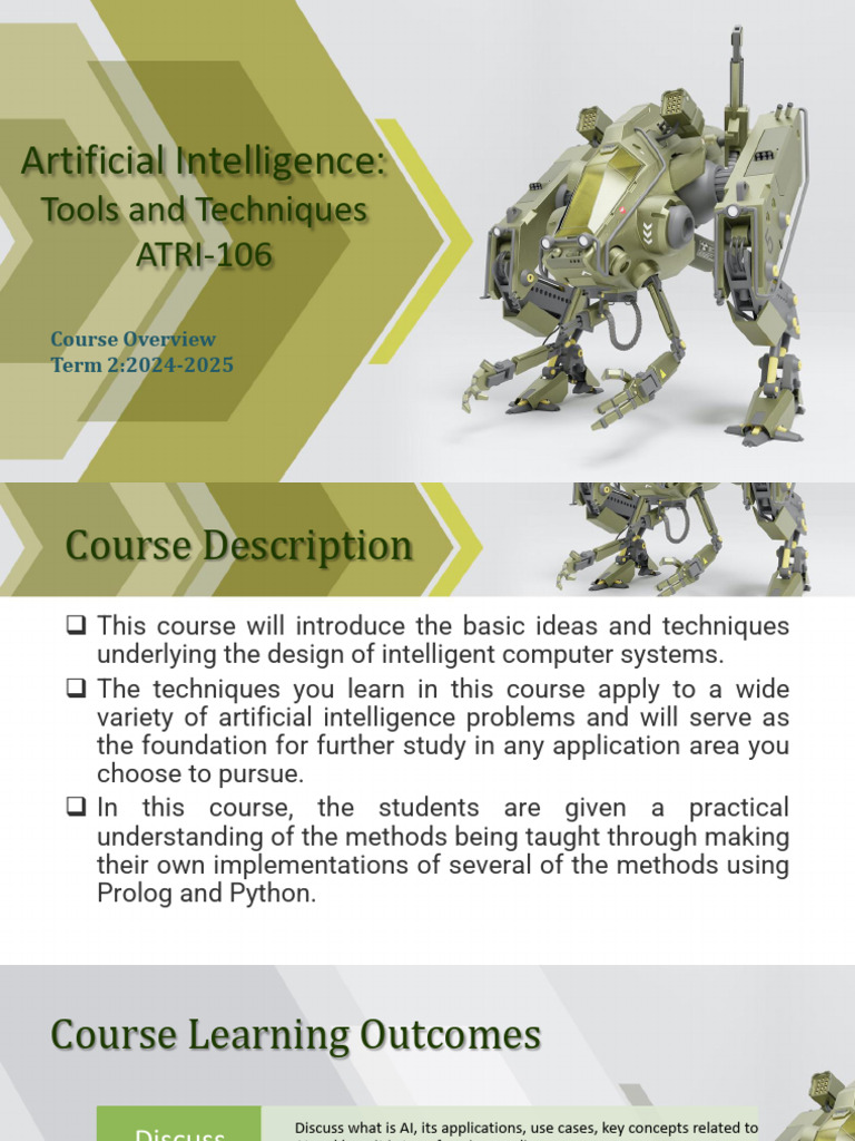Week 1 Introduction To AI - Overview and Syllabus | PDF | Artificial ...