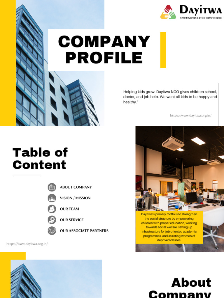 Dayitwa NGO Company Profile | PDF | Empowerment | Poverty