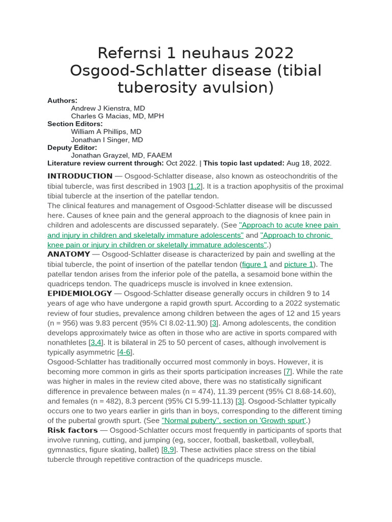 Refernsi 1 neuhaus 2022 | PDF | Knee | Diseases And Disorders