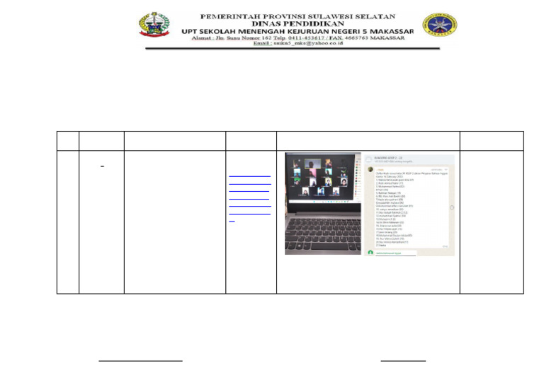 Laporan BDR, 16 Feb 2023, Mapel Bing H.M. Arifin | PDF