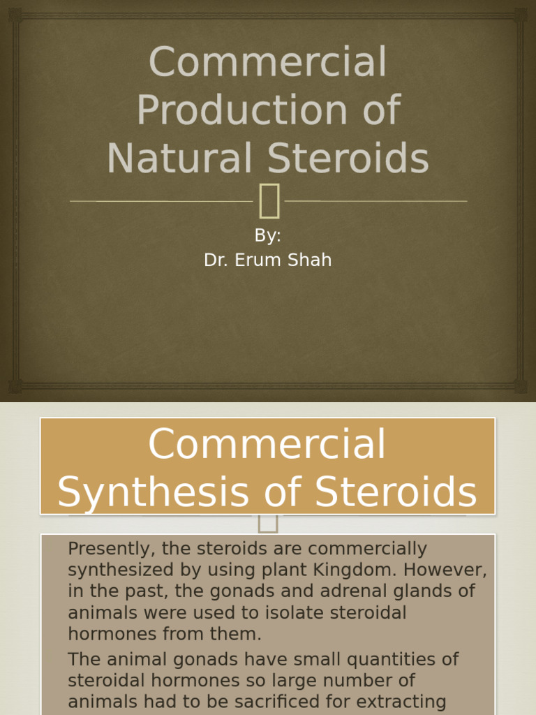 Commercial Production of Natural Steroids | PDF | Corticosteroid ...