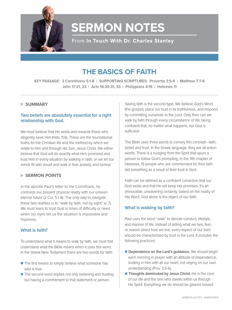 The-Basics-of-Faith | PDF | Faith | Jesus