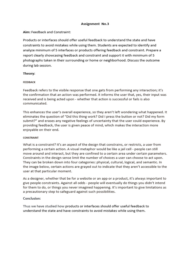 Assignment No.3 Aim:: Thus We Have Studied How | PDF