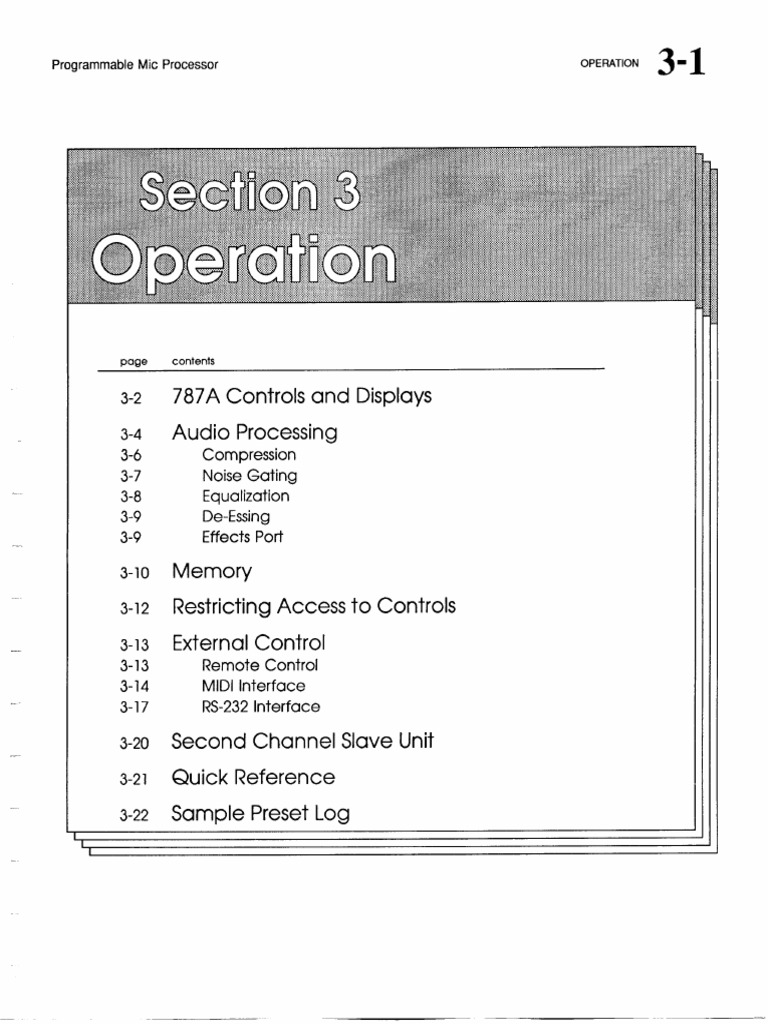 787A Manual Section 3-5 | PDF