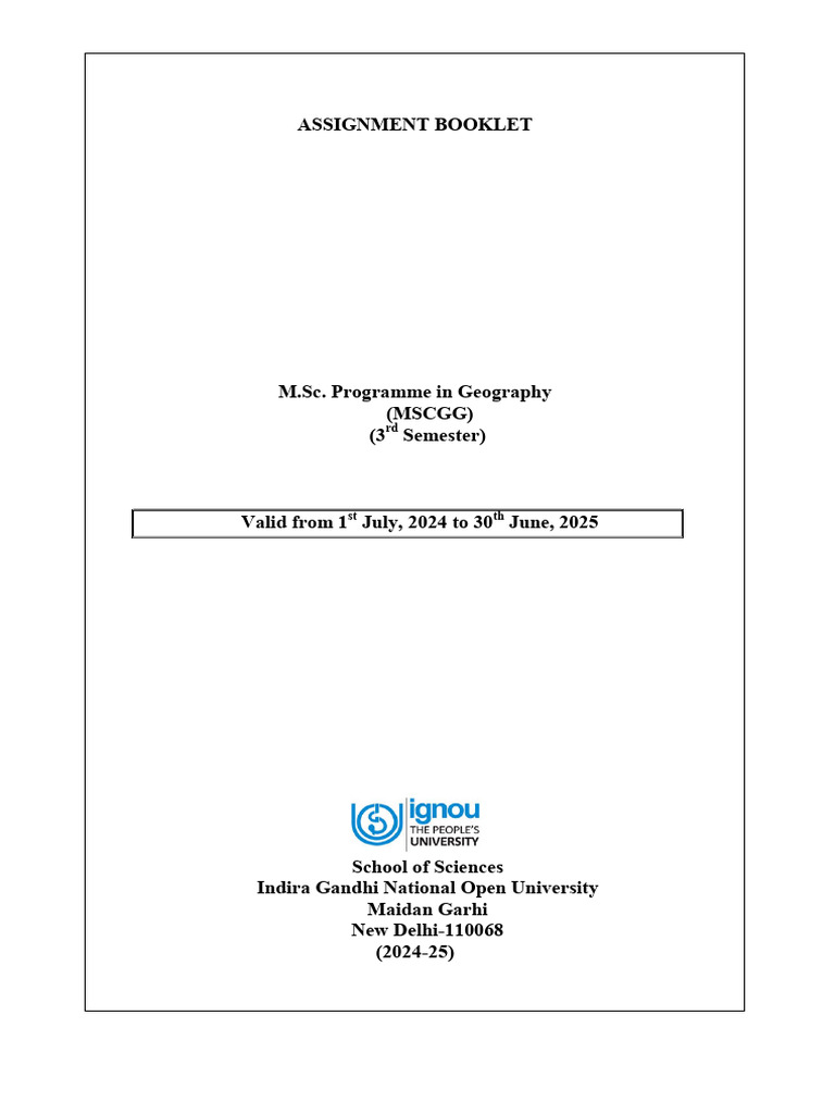Geography M.Sc. Assignments | PDF | Geographic Information System | Oceans
