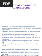 AP Human Geography: Von Thunen Model | PDF | Agriculture | Farms