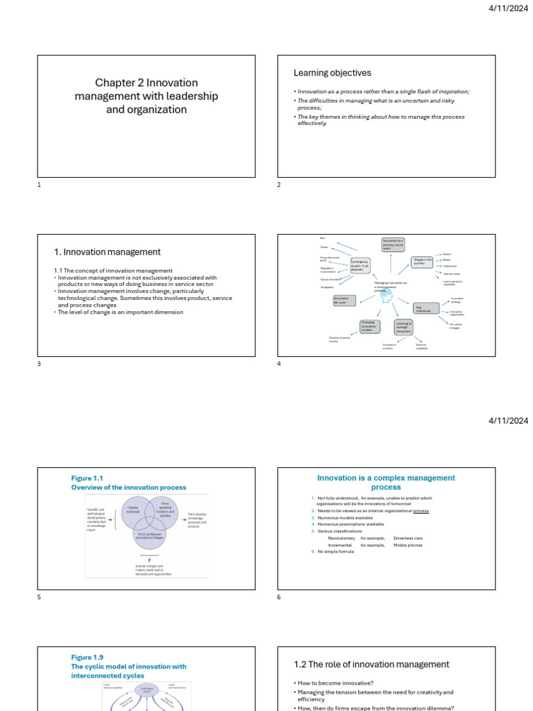 Chapter 2_In | PDF | Innovation | Leadership