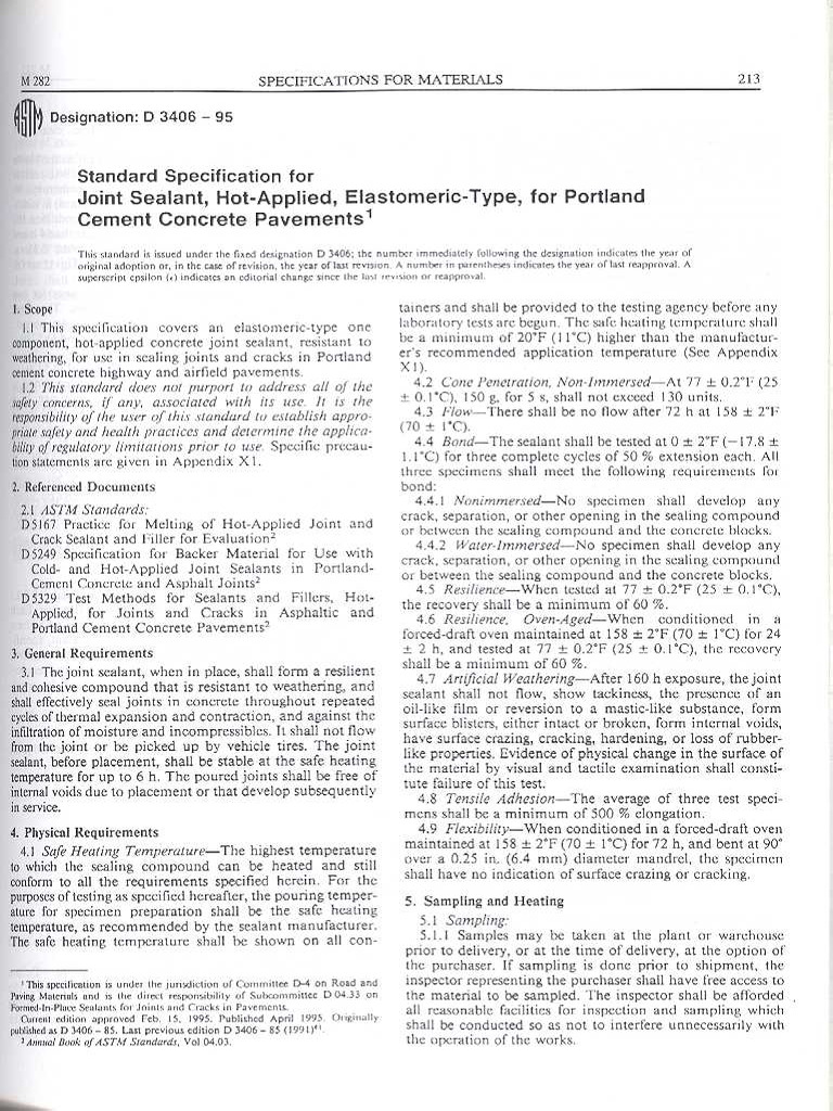 48_Std Spec for Joint Sealant, Hot-Poured, Elastomeric Type | PDF
