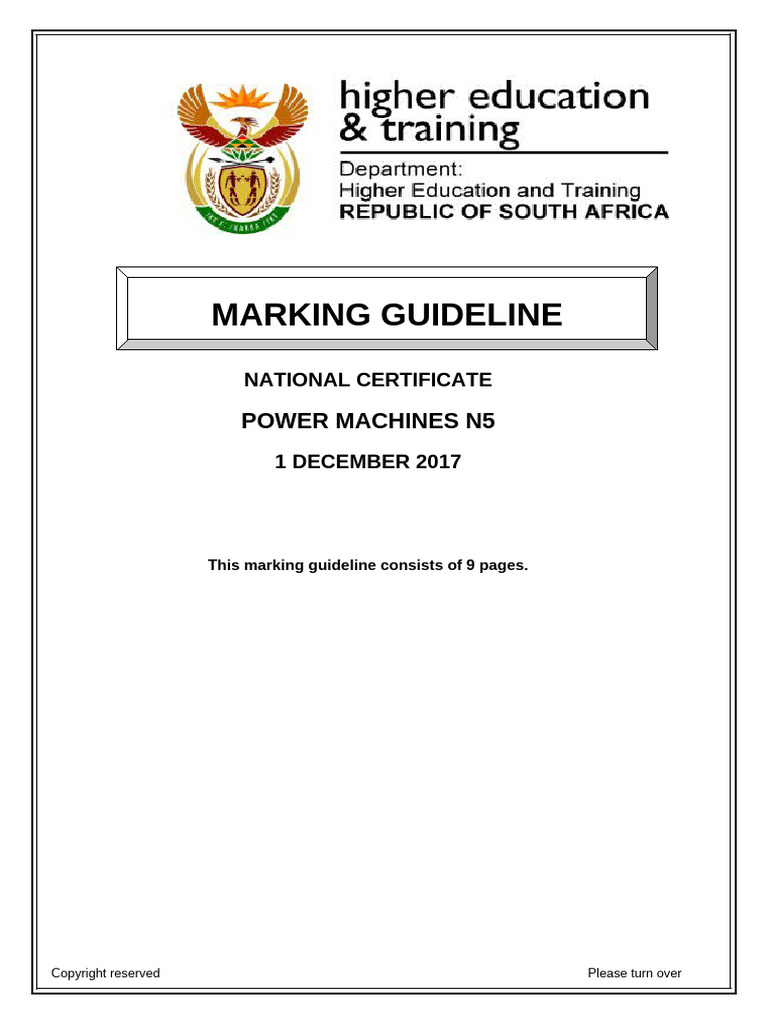 T1390 Power Machines N5 Memo Nov 2017 | PDF | Transparent Materials ...