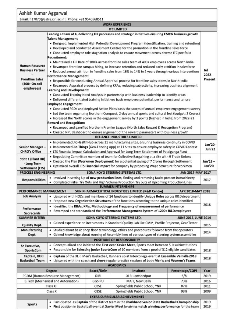 Ashish Resume Update | PDF