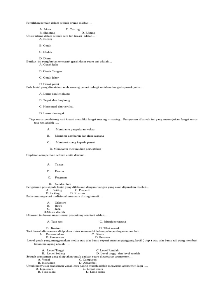 Untuk Siswa Soal Acak | PDF