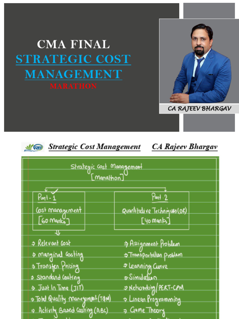 SCM Marathon (Oct 2024) | PDF | Cost Accounting | Labour Economics