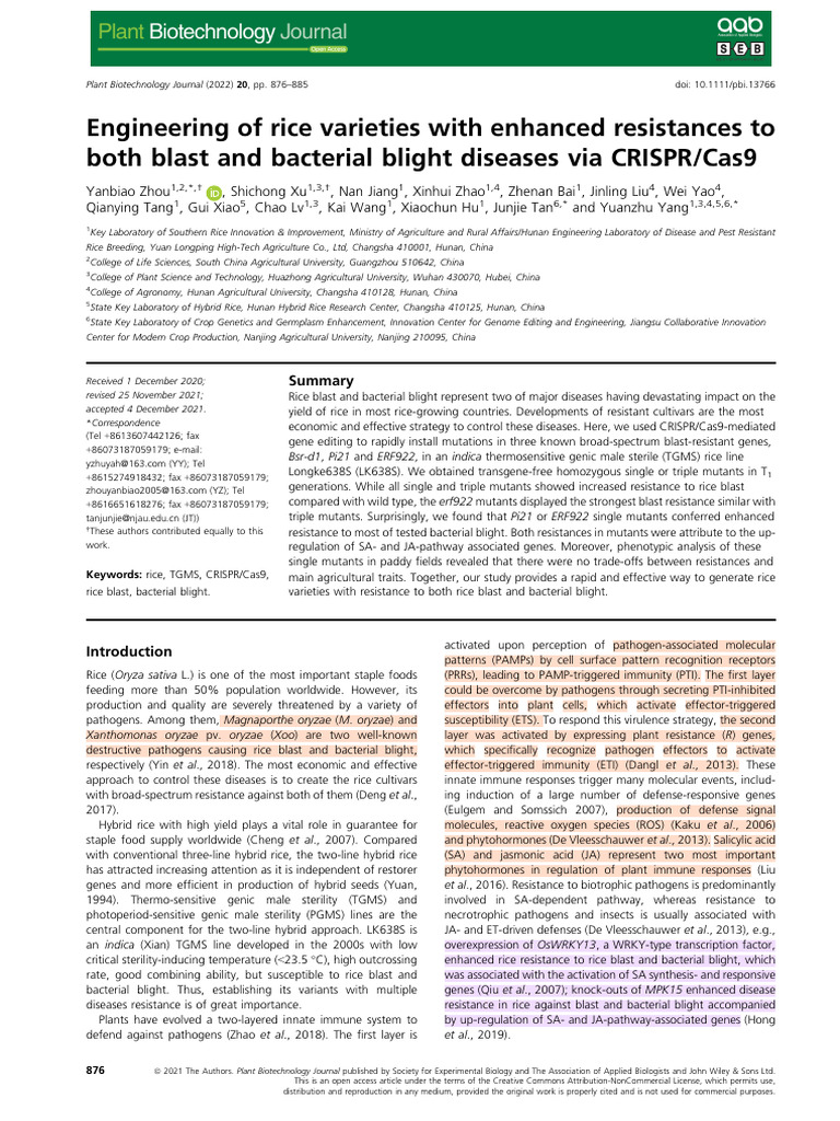 1 | PDF | Rice | Biochemistry