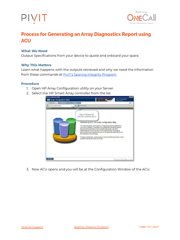 OneCall Output Commands - HPE Generating ADU Report | PDF