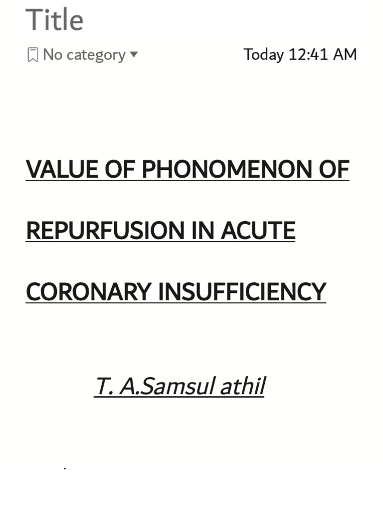 pathophysio | PDF | Myocardial Infarction | Ischemia