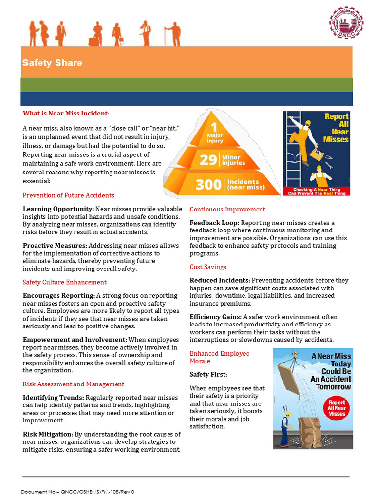 Importance of Near Miss Reporting | PDF | Safety | Risk