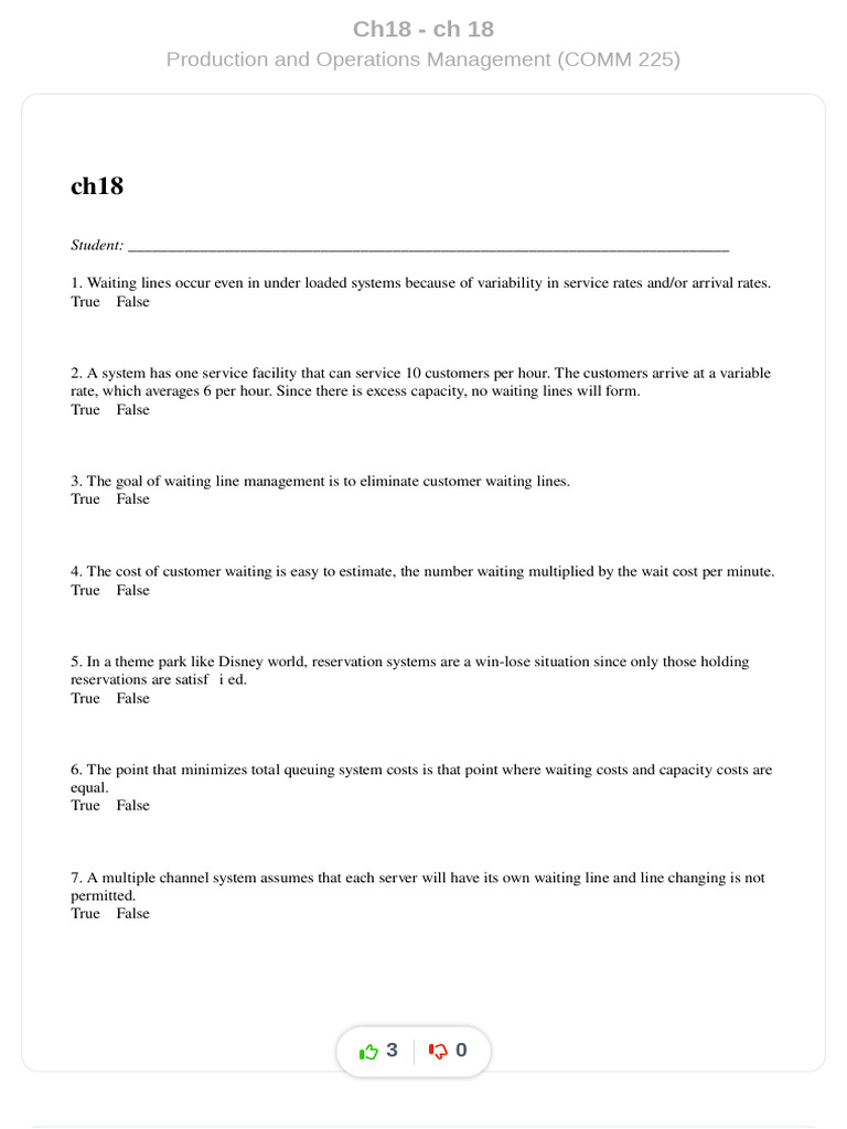 ch18-ch-18_waiting-lines | PDF | Cricket