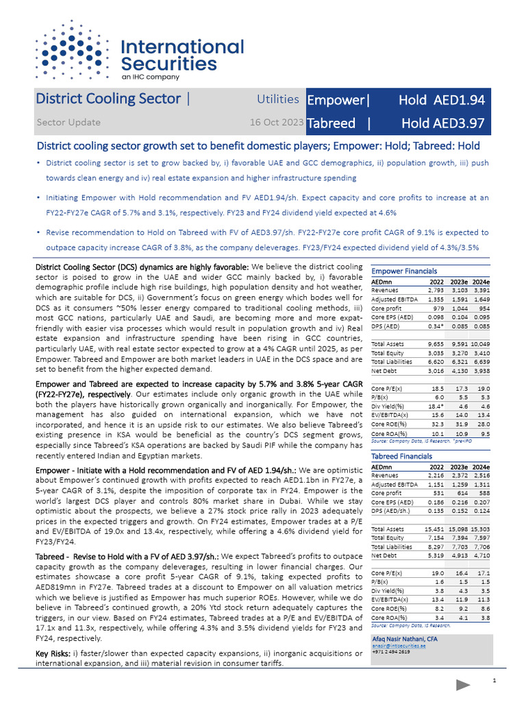 1 Hold | PDF | Leverage (Finance) | Dividend