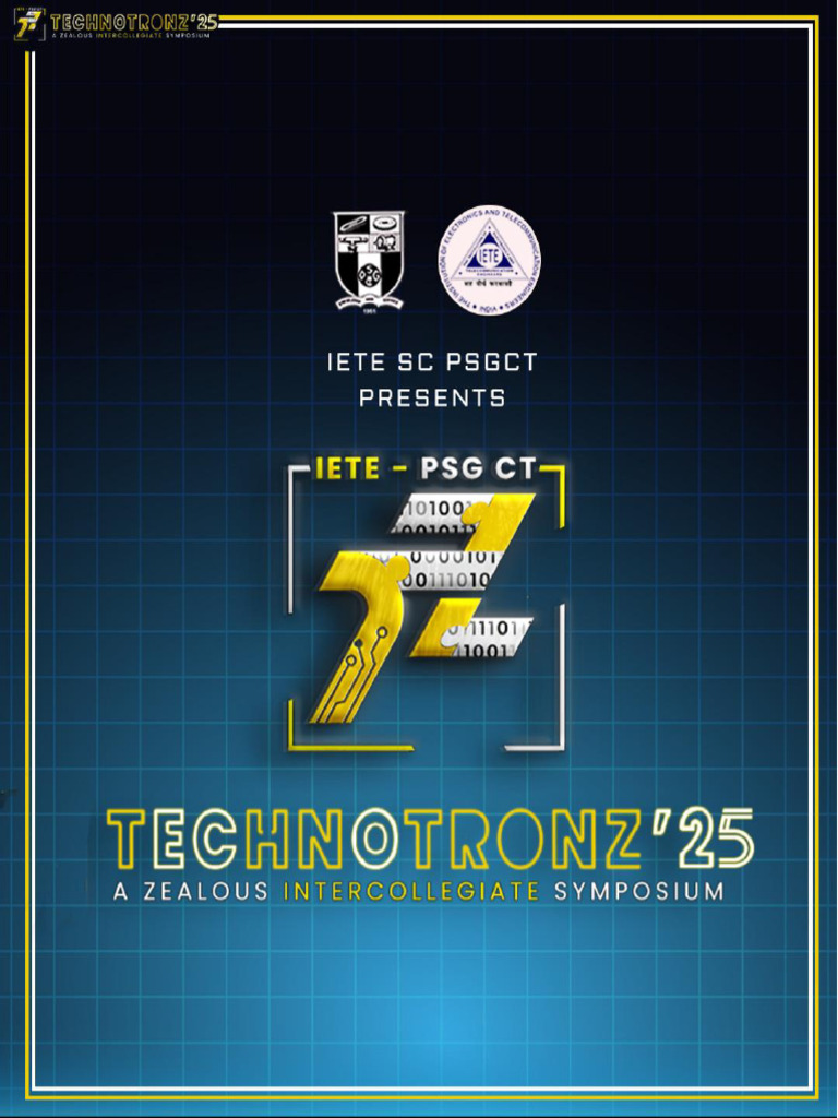 Technotronz'25-IETE PSGCT | PDF