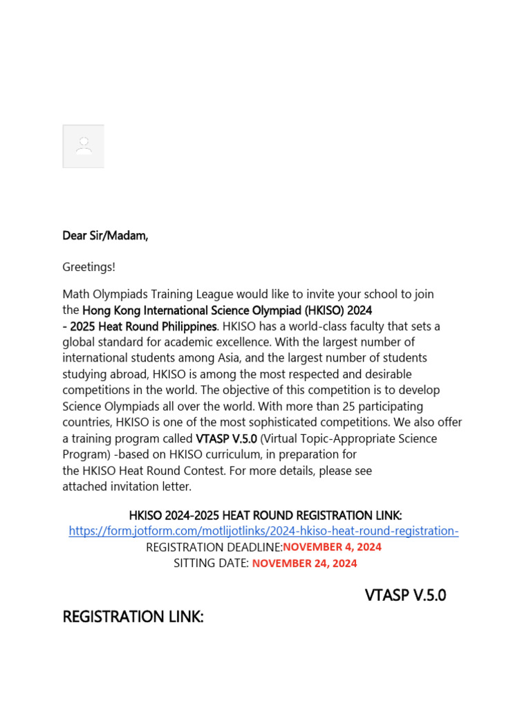 Hong Kong International Science Olympiad HKISO 2024 | PDF | Life ...