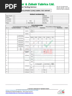Fabric Test Report | PDF | Textiles | Textile And Clothing