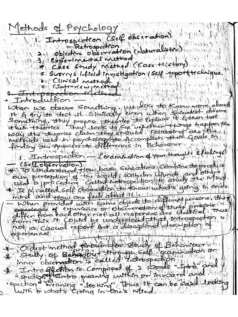 Psychology notes | PDF