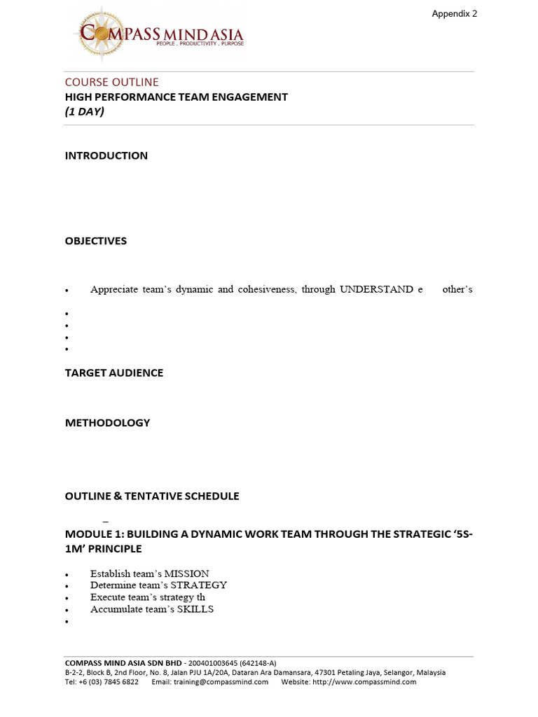 Appendix 2 - Course Outline | PDF | Communication | Human Communication