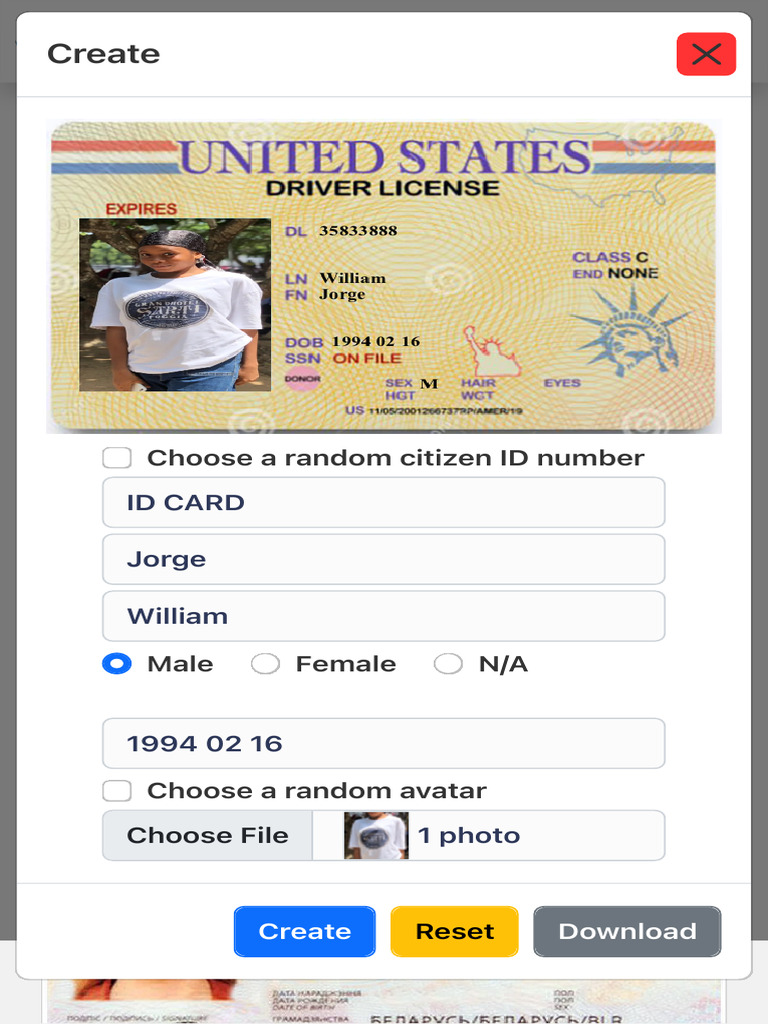 Create Fake ID Card for Facebook Verification | PDF