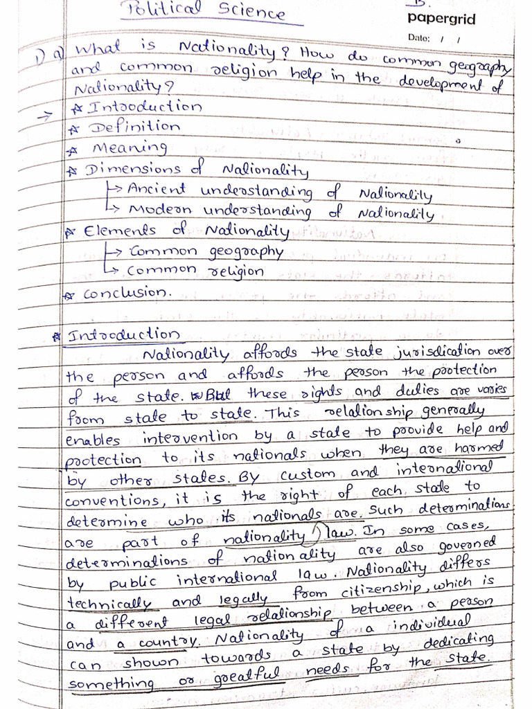 Political Science Notes | PDF