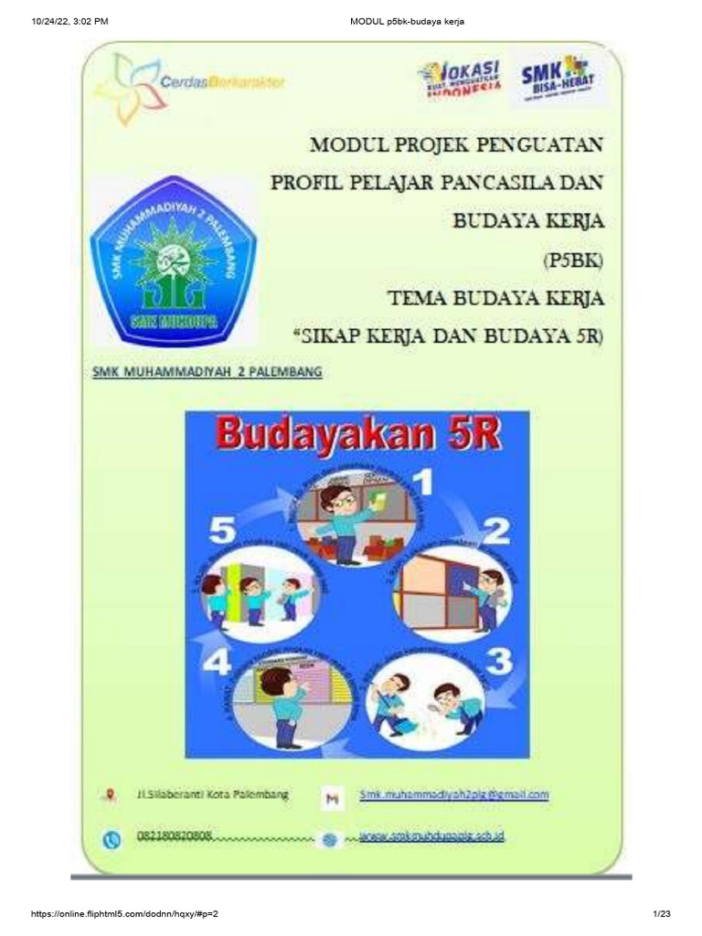 MODUL p5bk-budaya kerja | PDF
